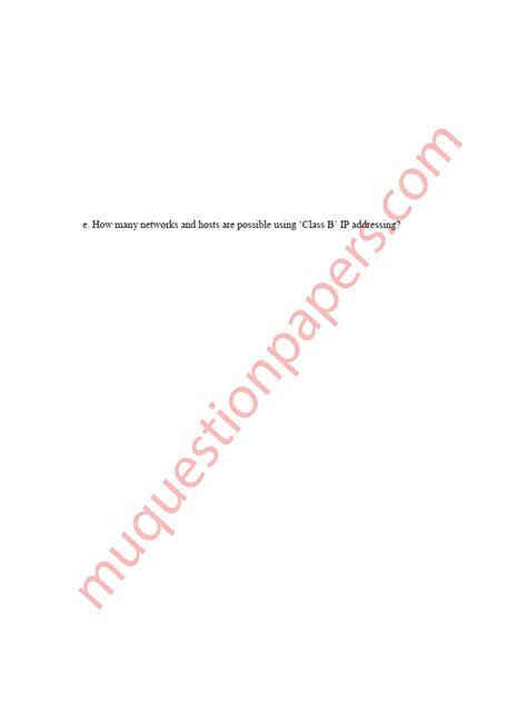 Be Information Technology Semester 4 2023 May Computer Network And