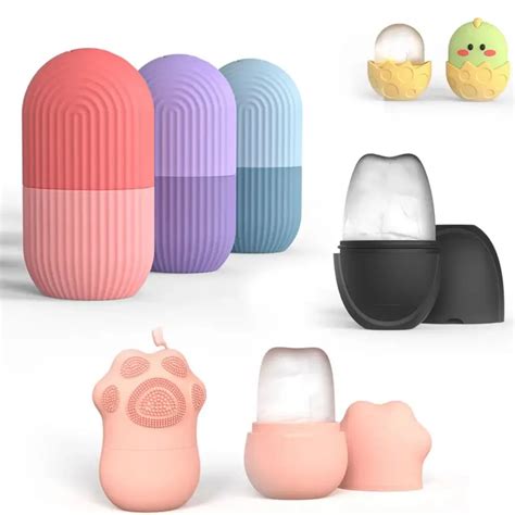 Beauty Facial Silicone Ice Rollers Puffiness Relief Massage Skin Care
