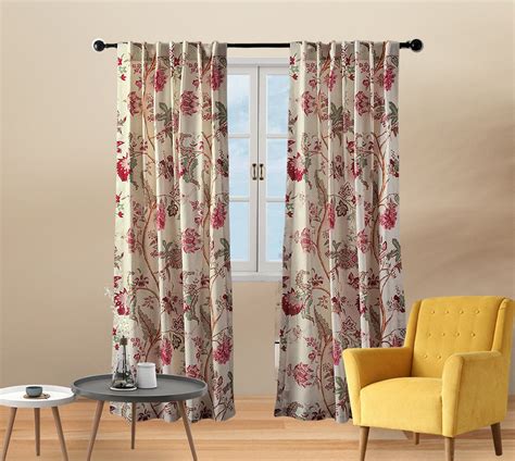 Frifoho 100 Cotton Curtain One Panel For Living Rooms Bedrooms Offices