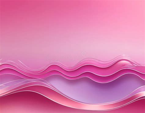 Delicate Pink Waves Flow Gracefully Across A Soft Gradient Background Creating A Tranquil