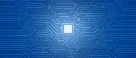 마이크로칩 테크놀로지 배경 블루 디지털 회로 기판 패턴 Cpu에 대한 스톡 벡터 아트 및 기타 이미지 Cpu 가상현실 개념 Istock