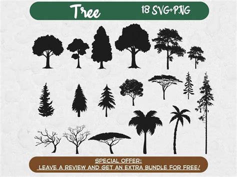 Tree Svg Bundle Svg Tree SVG Files For Cricut Trees SVG Tree Cut File Forest Svg Tree