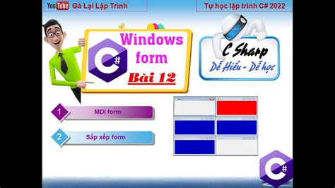 12 Winform C 2022 Multiple Document Interface Mdi In Windows