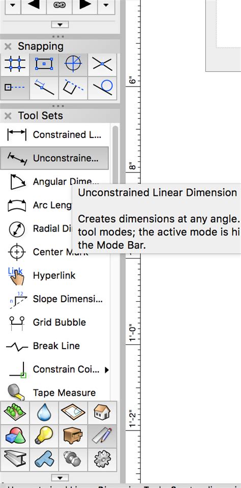 Missing Unconstrained Dimension Tool Troubleshooting Vectorworks Community Board