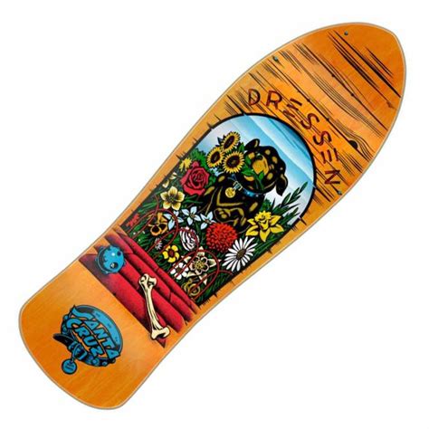 Santa Cruz Skateboards Dressen Pup Re Issue Old Skool Skateboard Deck 9