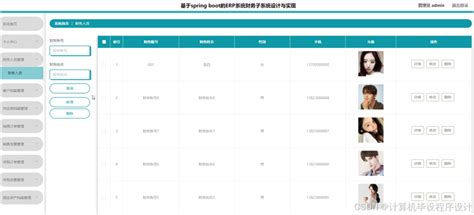 计算机毕业设计springboot的erp系统财务子系统设计与实现 企业资源规划（erp）系统财务管理模块 Erp系统财务管理系统设计与实现