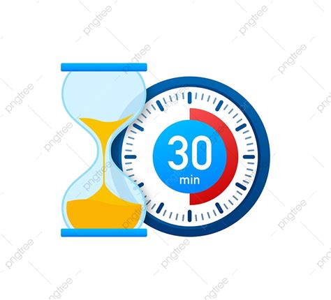 Gambar Stopwatch Pengatur Waktu 30 Menit Web Waktu Olahraga PNG Dan