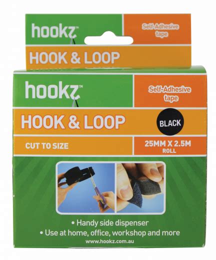 Hook Loop Tape 2 5m Roll Hookz Permanent And Removable Hanging Solutions