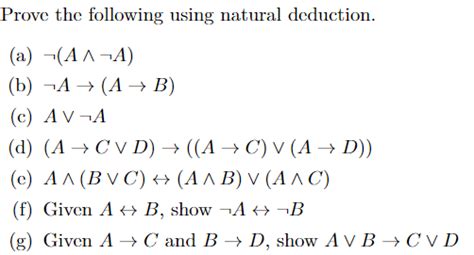 Solved Prove The Following Using Natural Deduction A Chegg Com