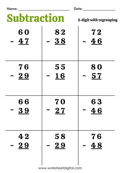 Model And Record 2 Digit Subtraction