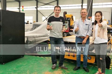 Customer For Checking His Customized CNC Machine