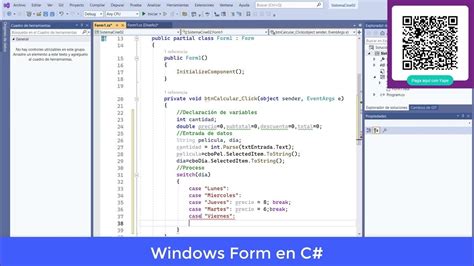 Windows Form En Csharp Ejercicio Cine Youtube