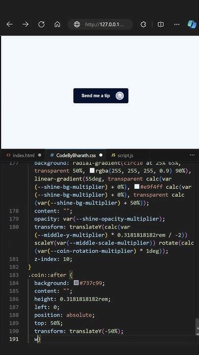 Day 003 🤯 Micro Css Tip Button Animation Livecoding Cssbattle