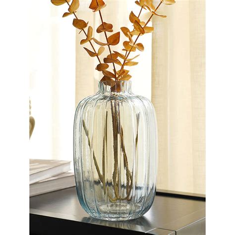 Buy Pure Home Living Dune Azul Glass Vase Large Online