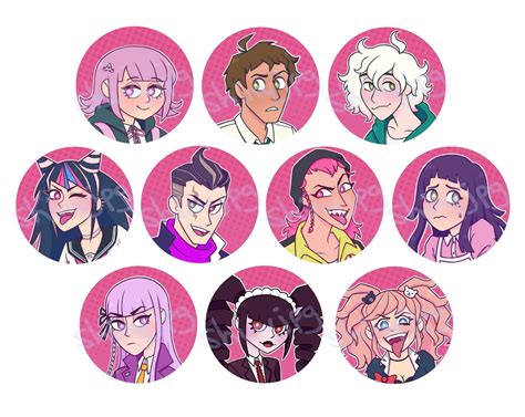 Danganronpa Pins New Characters Etsy