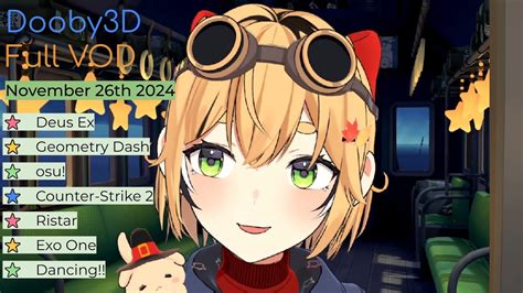 Dooby3d Vod 20241126 [deus Ex Other Games Dancing] Epic Gameplay Right Here Youtube