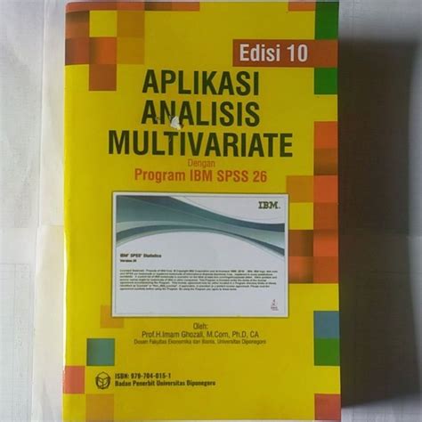 Jual Aplikasi Analisis Multivariate Edisi 10 Dengan Program Ibm Spss 26