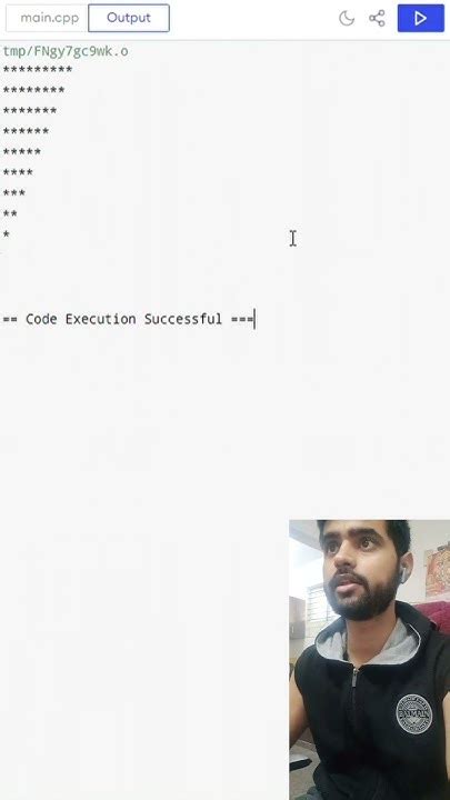 Print Pattern In Cpp In Animated Form Cppprogramming Dsa Shorts