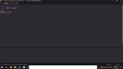 Uuid Python Generate Id Youtube