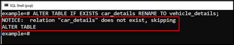 How To Use Rename Table Statement In Postgresql Commandprompt Inc