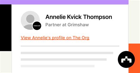 Annelie Kvick Thompson Partner At Grimshaw The Org