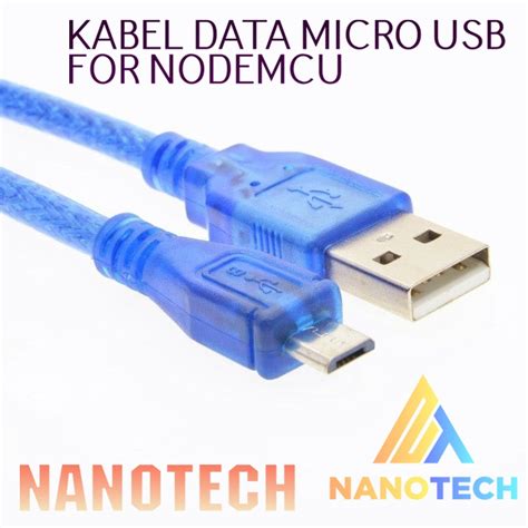 Jual Kabel Data Micro Usb Biru Cable Arduino Leonardo Nodemcu Wemos Due R3 Shopee Indonesia