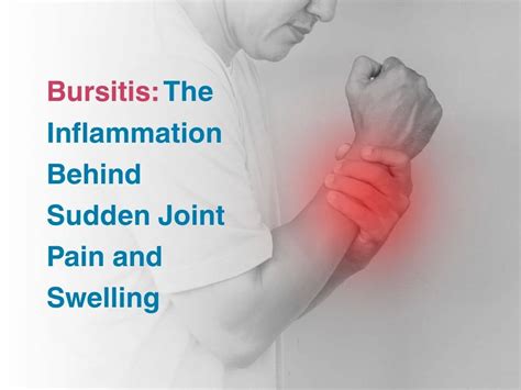 Bursitis The Inflammation Behind Sudden Joint Pain And Swelling