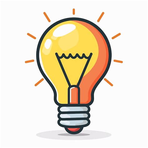 premium vector light bulb icon