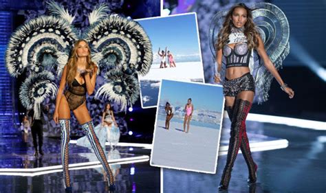 Victoria Secret Angels Strip Down To Swimwear In Antartica Pictures Of Models In The Snow