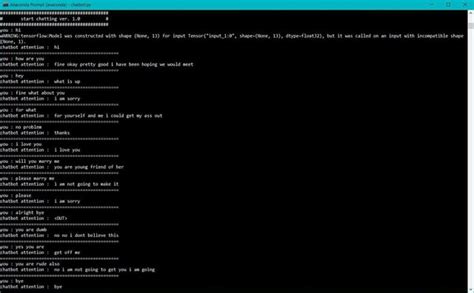 my first chatbot seq2seq with attention [github] in comments r