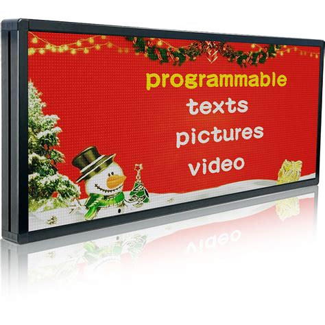 Amazon Com P Programmable Scrolling Led Sign Custom Digital Signage Displays Outdoor For