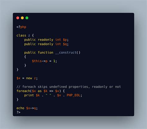 Foreach Skips Uninitialized Properties