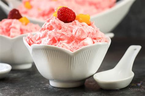 Peach And Raspberry Fluff Recipe Best Jello Fruit Salad For A Social Dinner