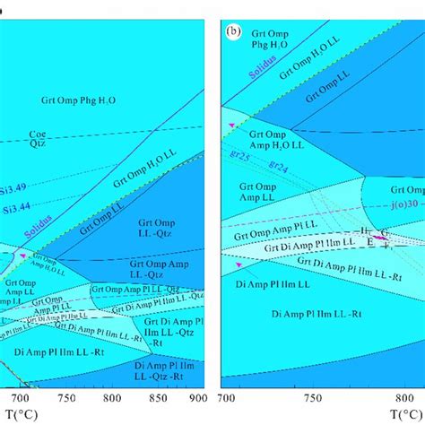 A P T Pseudosection For Sample G 10 Calculated With The Bulk Rock Download Scientific Diagram