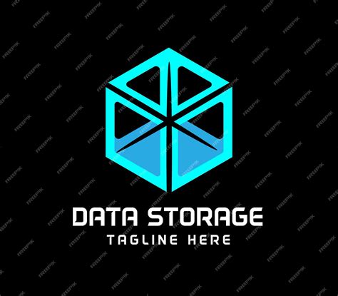 Premium Vector Hexagon Tech Data Storage Logo Design Vector