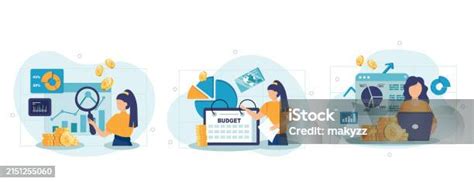 판매 실적 격리 세트입니다 금융 이익 성장 이익 증가 평면 디자인의 장면 사람들 모음입니다 벡터 일러스트 레이 션 블로깅 웹