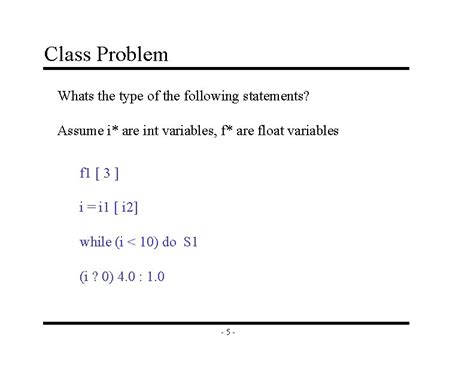 Semantic Analysis Iii Static Semantics Eecs 483 Lecture