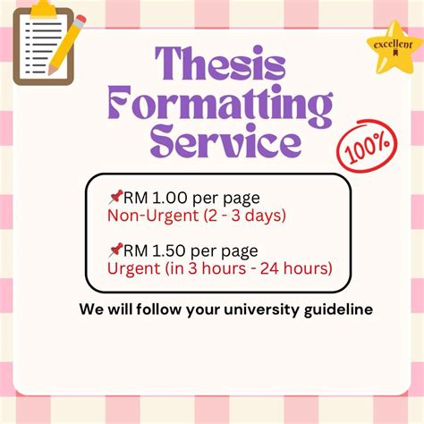 Servis Format Tesis Thesis Formatting Services Format Document