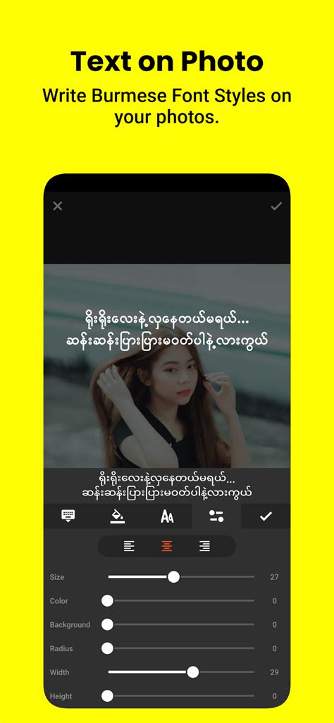 Myanmar Font Styles On Photo Para Android Descargar