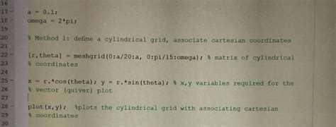 Solved How Do I Express My Plot As A Velocity Field Using