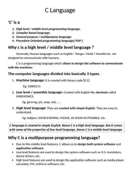 c language pdf