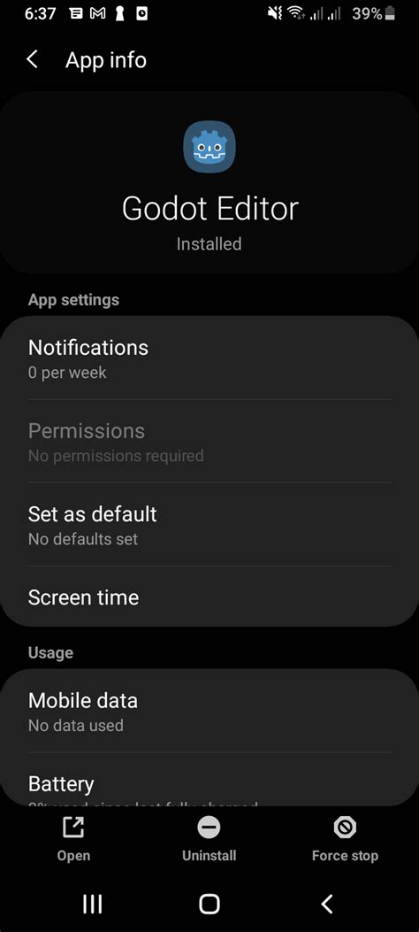 Help The Godot Editor For Android Asks Me For Storage Perms But When