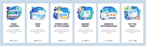 Premium Vector Mobile App Onboarding Screens Cloud Storage Service