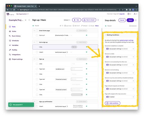 Waiting Conditions Bugbug Documentation