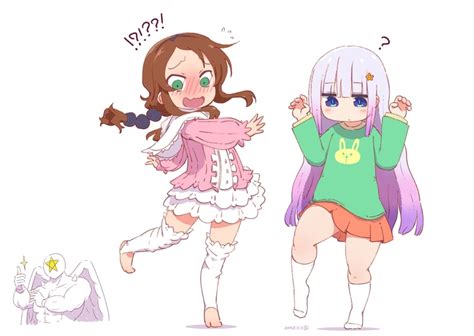 Kanna Kamui And Saikawa Riko Kobayashi San Chi No Maidragon Drawn By Samansa Ex Danbooru