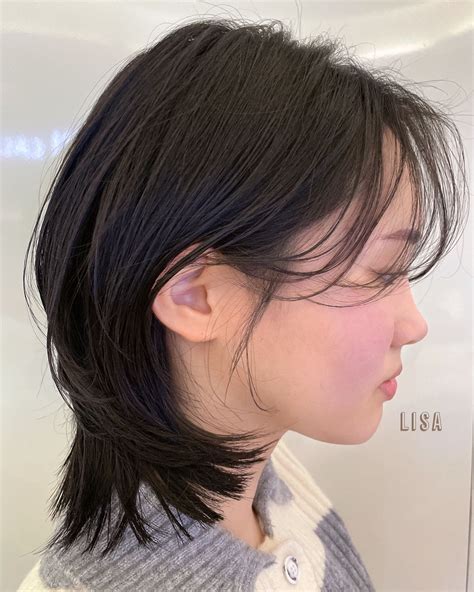 준오헤어 돈암1호점 리사 ⓁⒾⓈⒶⓈⓉⓎⓁⒺ 중단발레이어드컷 중단발펌 깔끔한 라인에 풍성한