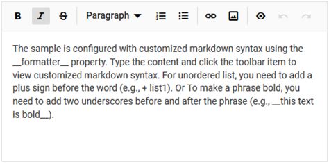 Vue Markdown Editor Wysiwyg Editor Advanced Features Syncfusion