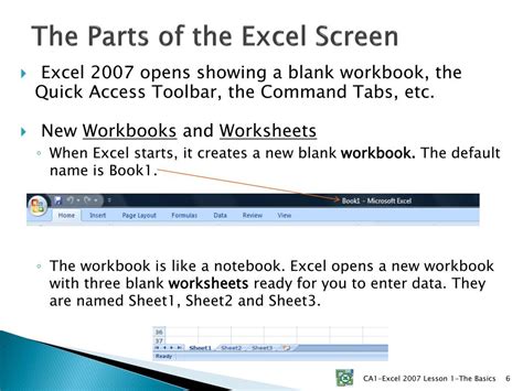 Ppt Ca1 Excel 2007 Powerpoint Presentation Free Download Id 5597607