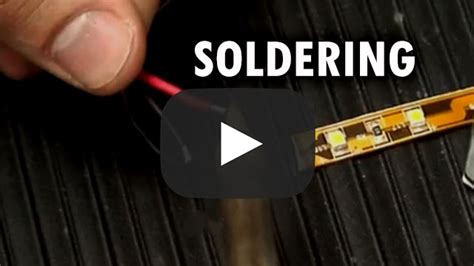 How To Solder LED Strips SIRS E