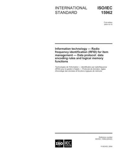 ISO IEC Information Technology Radio Frequency Identification RFID For Item